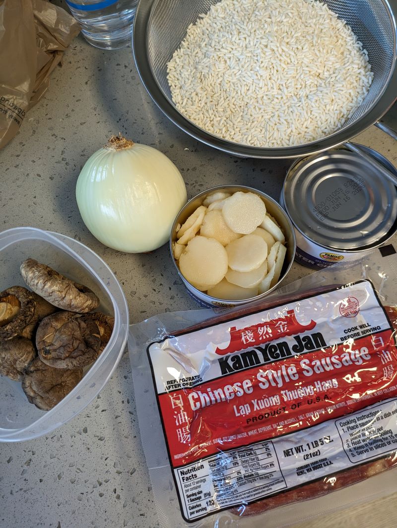 Hawaii-Style Mochi Rice Stuffing/Dressing - Balanced Hawaii Eats