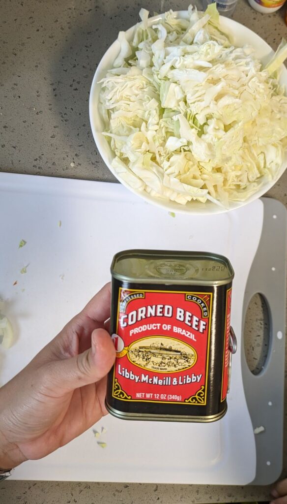 Canned Corned Beef and Cabbage - Balanced Hawaii Eats